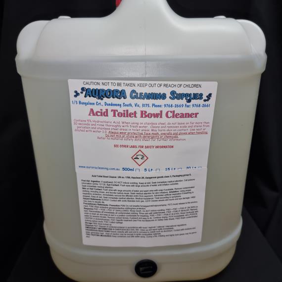 Acid Toilet Bowl Cleaner Concentrate // Bathroom // AURORA Cleaning ...